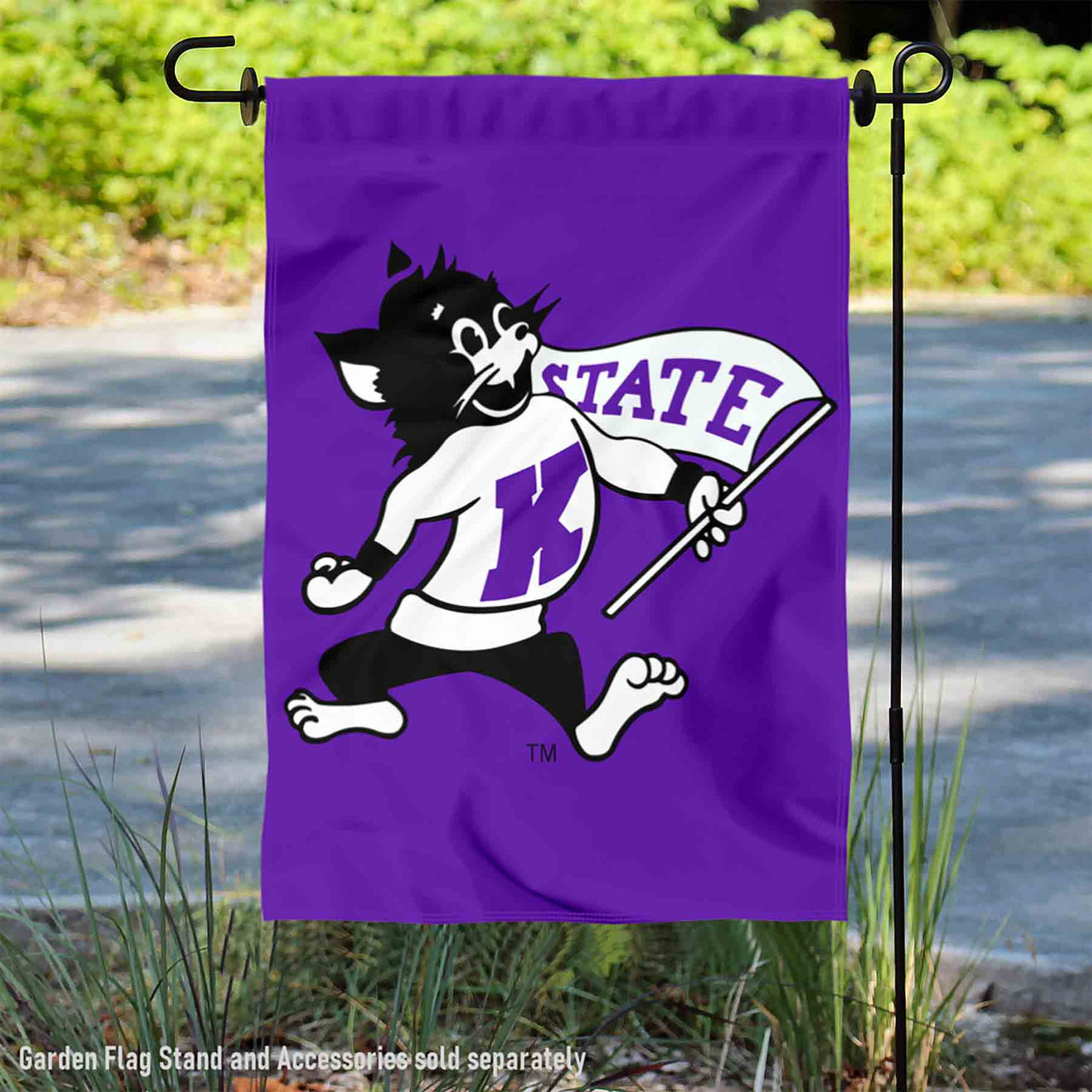 KSU Wildcats Throwback Logo Garden Flag - State Street Products