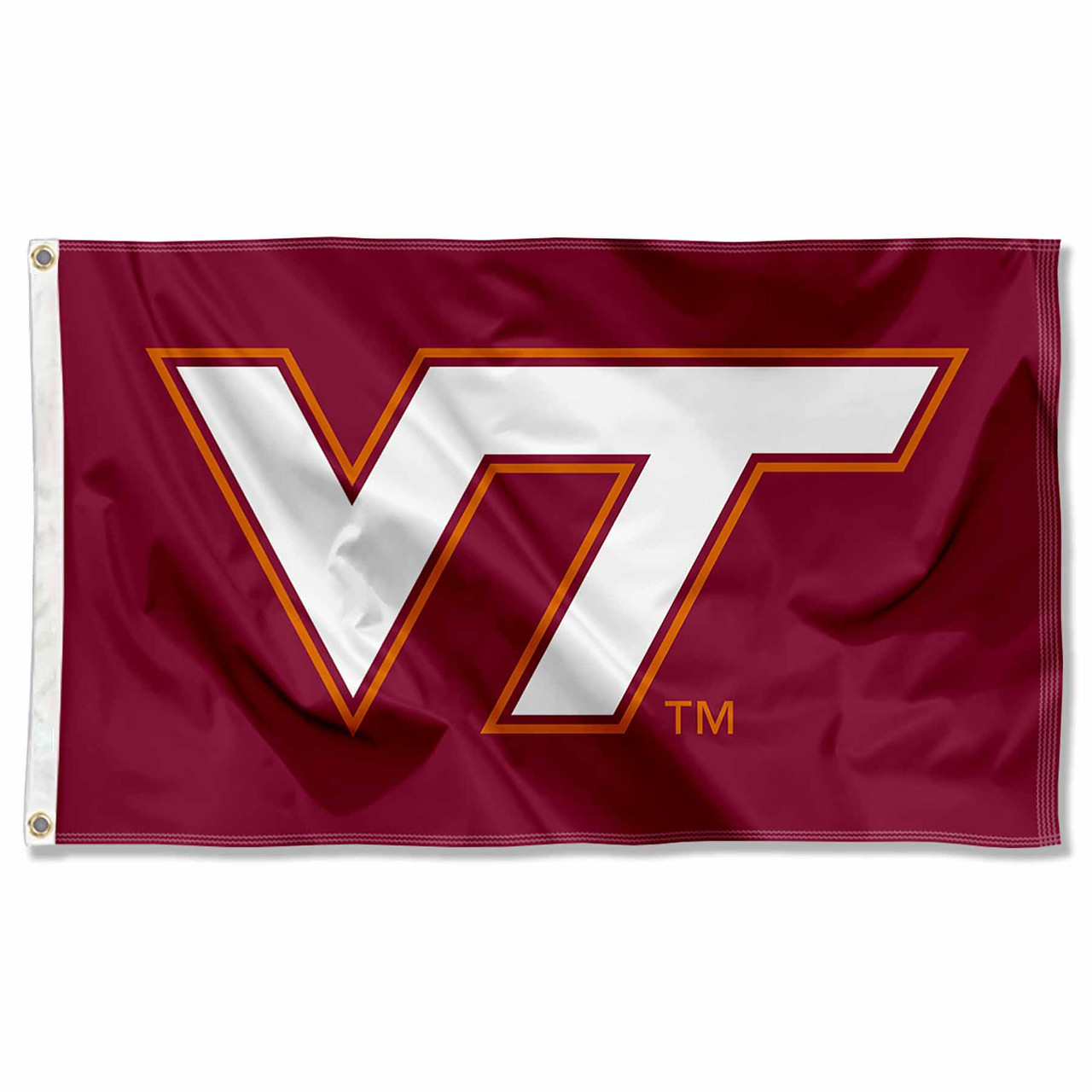 VA Tech Hokies Maroon VT Logo Flag - State Street Products