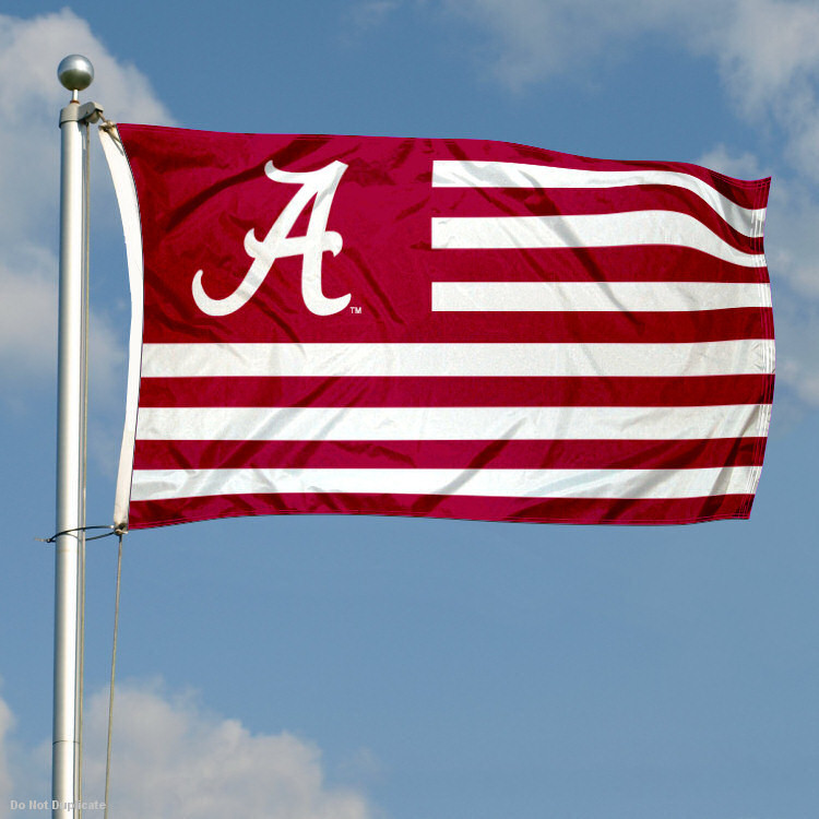 Alabama Crimson Tide Striped Flag - State Street Products