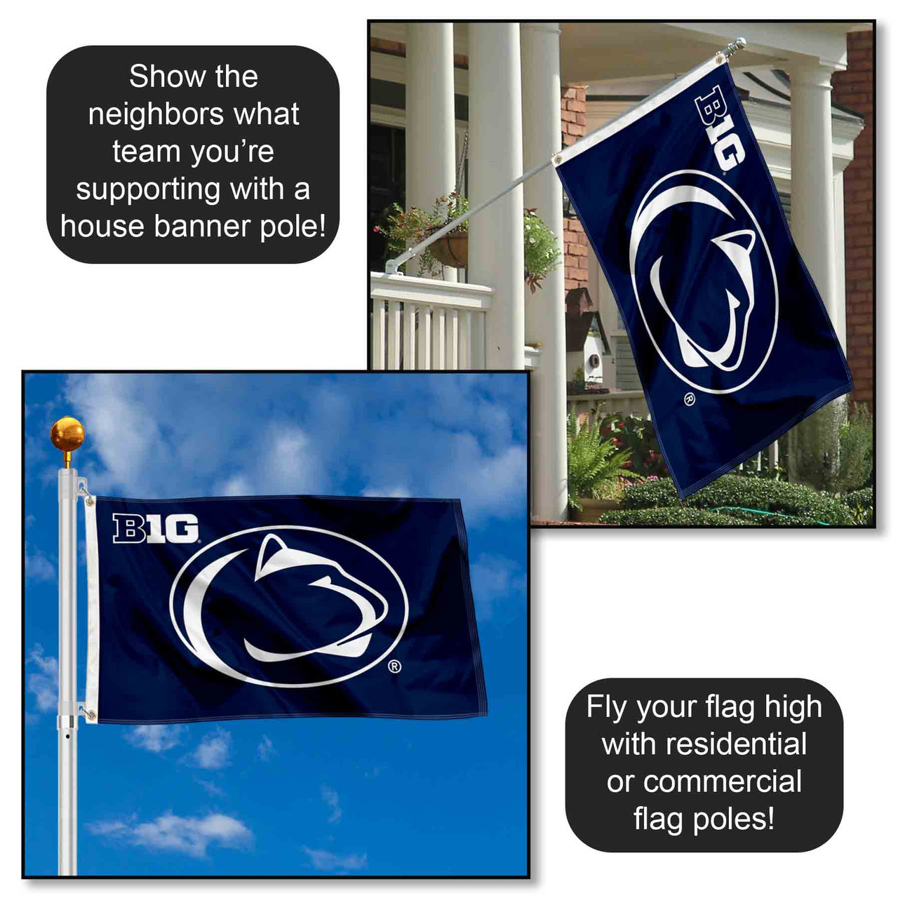 Penn State Big 10 Flag - State Street Products