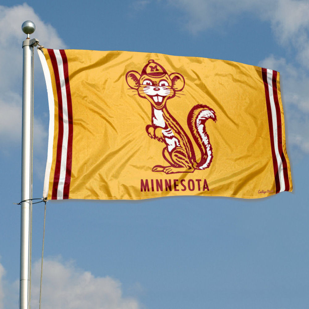 Minnesota Gophers Throwback Vault Logo Flag - State Street Products