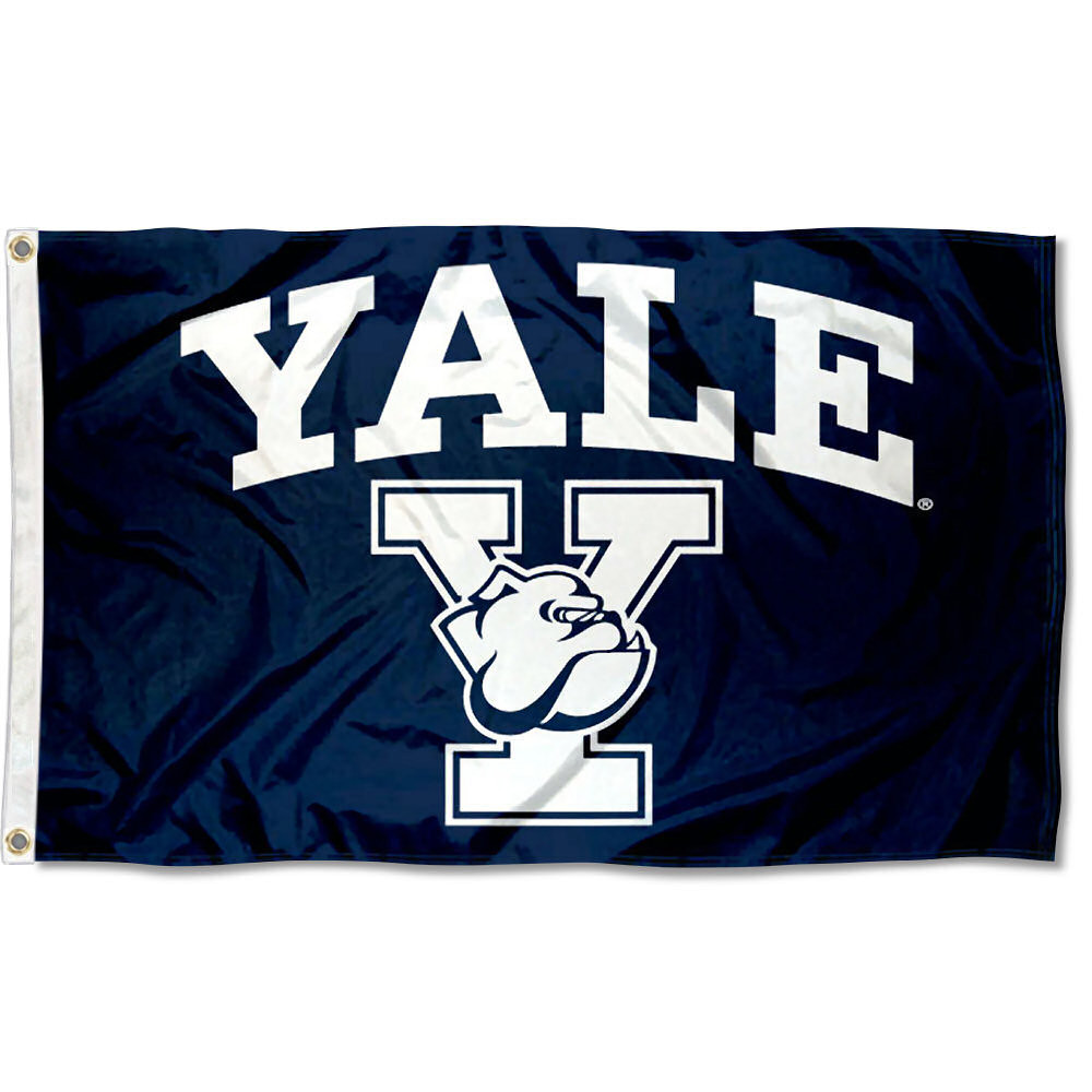 Yale Bulldogs Athletic Logo Flag - State Street Products