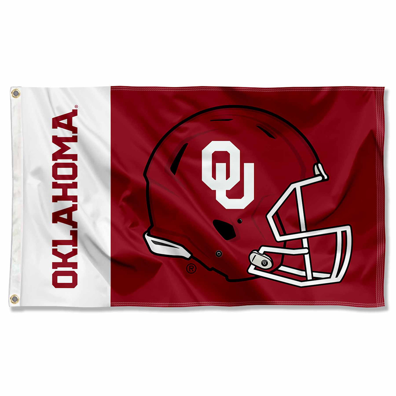 Oklahoma Sooners Football Helmet Flag - State Street Products