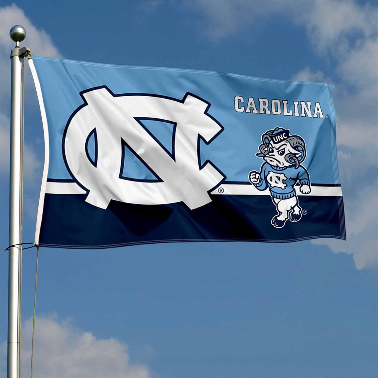 UNC Tar Heels Logo Flag - State Street Products