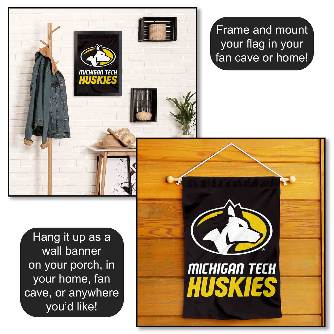 Michigan Tech University Garden Flag - State Street Products