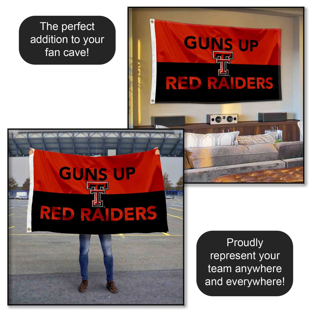 Texas Tech Red Raiders Hand Signal Flag - State Street Products