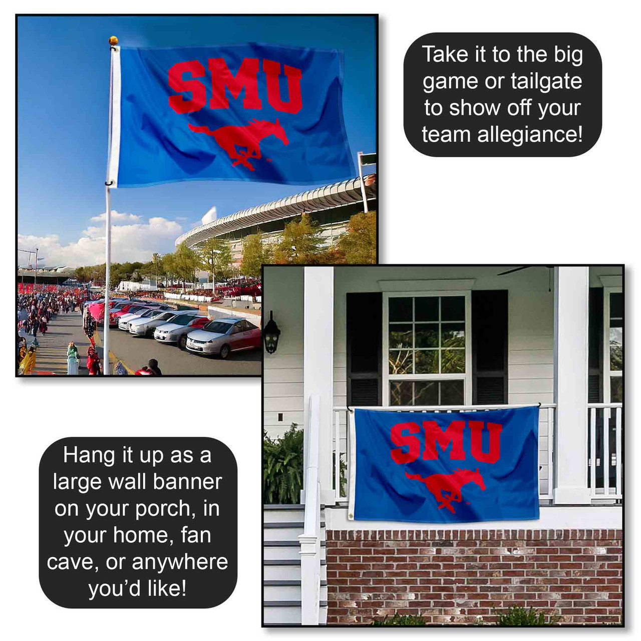 Southern Methodist University Flag - State Street Products