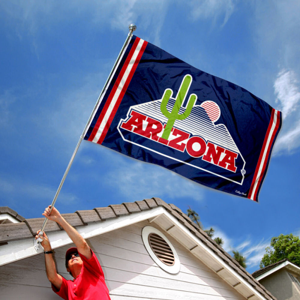 Arizona Wildcats Throwback Vault Logo Flag - State Street Products