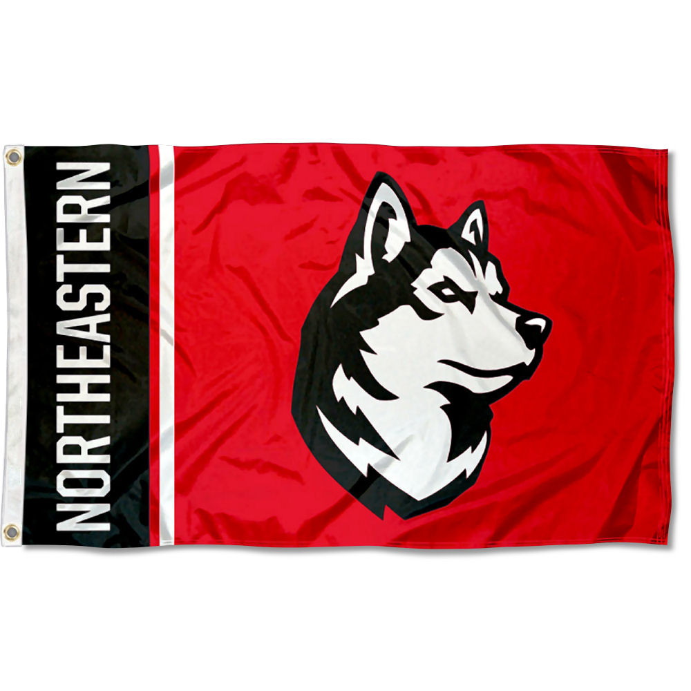 Northeastern Huskies New Husky Logo Flag - State Street Products
