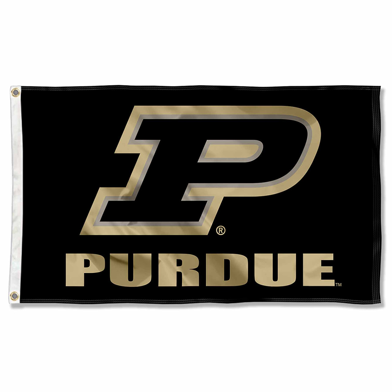 Purdue Slanted P Flag - State Street Products