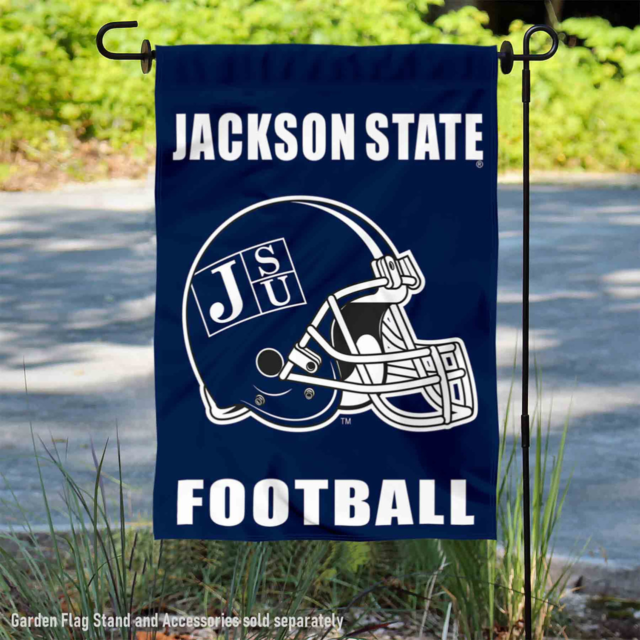 JSU Tigers Helmet Yard Garden Flag - State Street Products