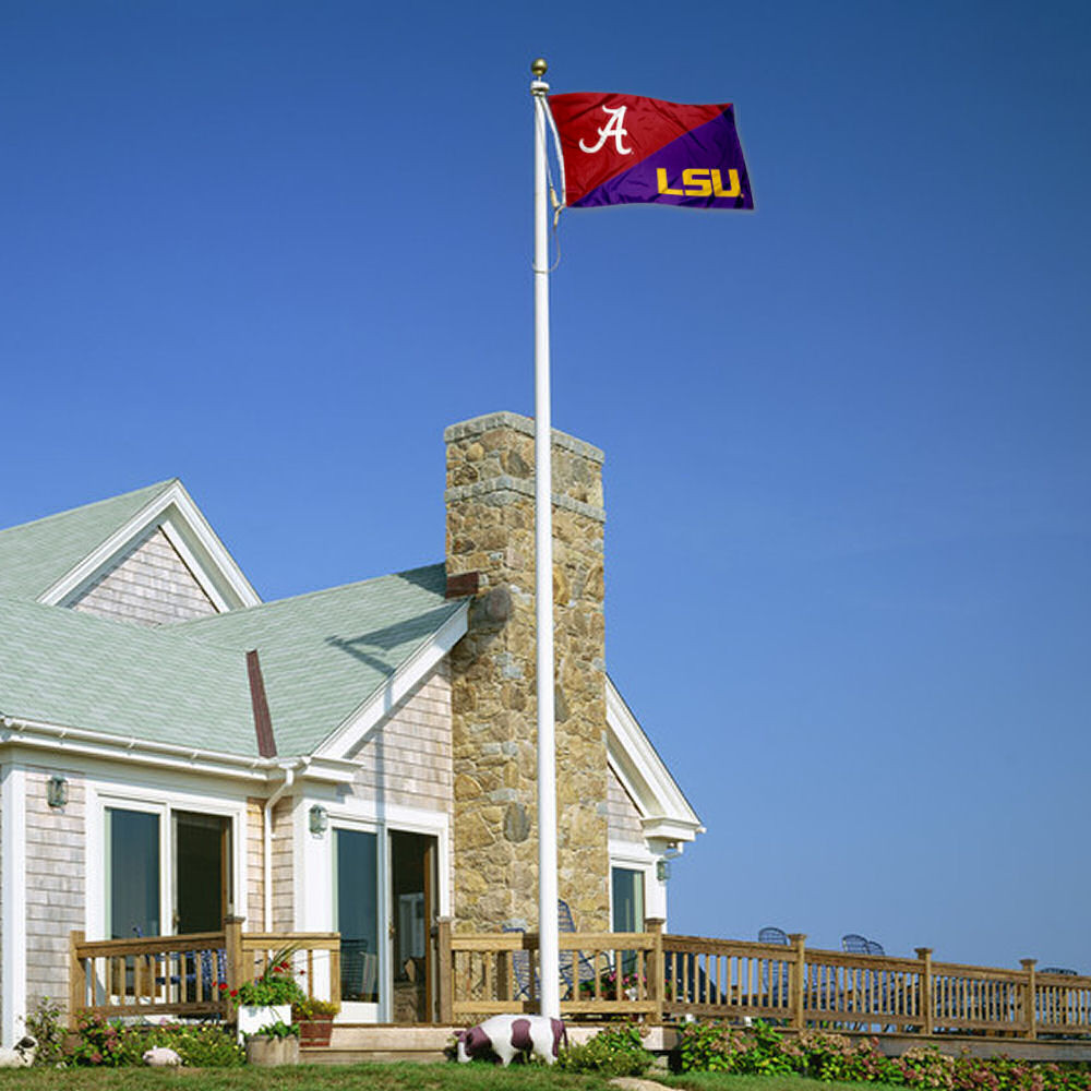 Alabama vs LSU House Divided 3x5 Flag - State Street Products