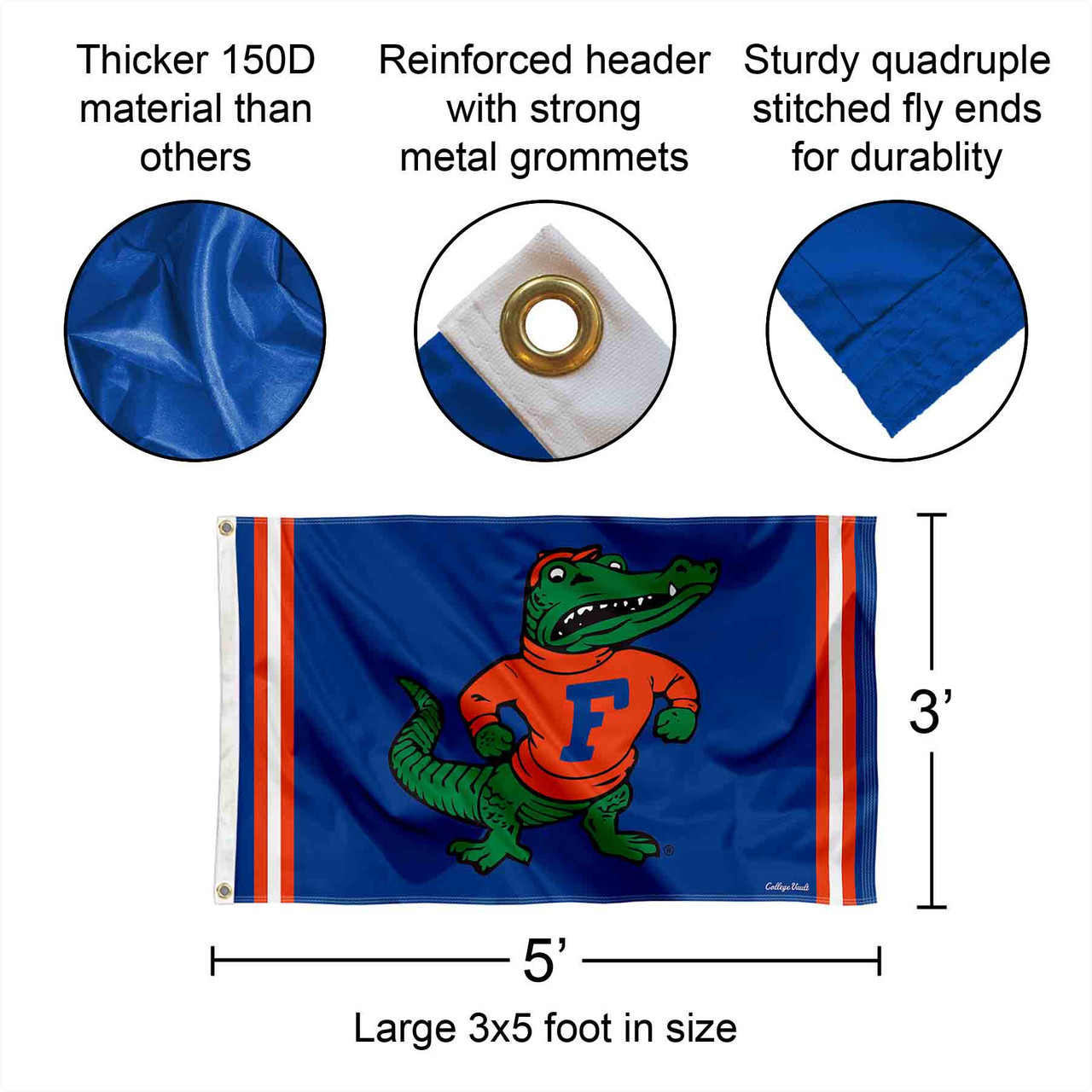Florida Gators Throwback Vault Logo Flag - State Street Products