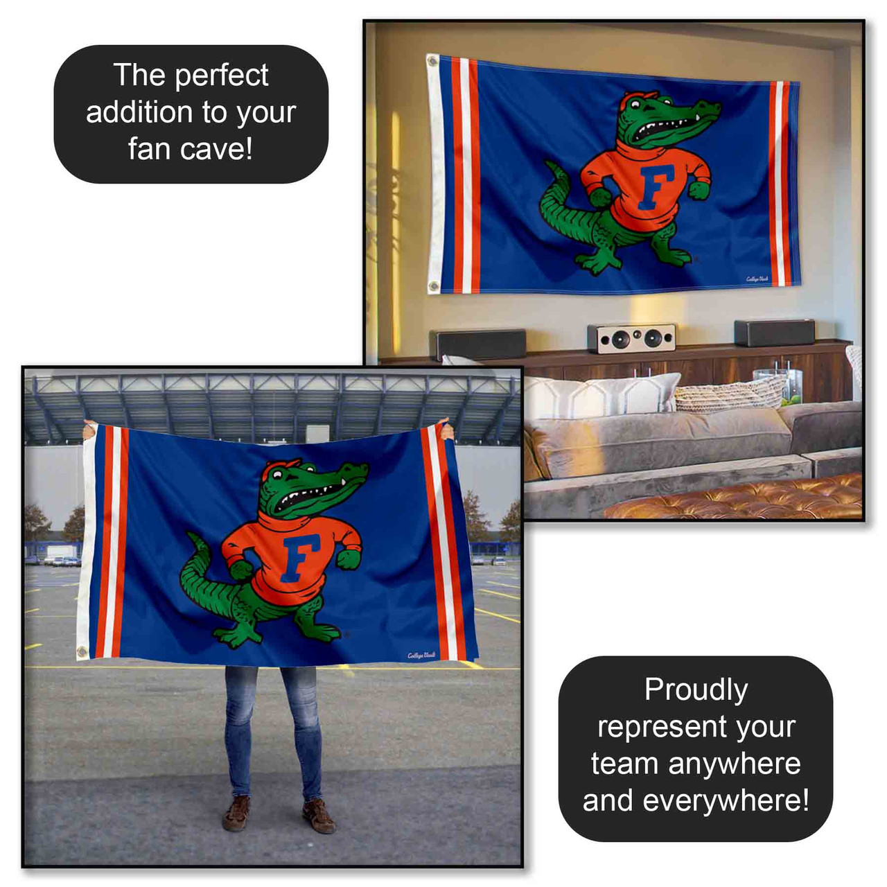 Florida Gators Throwback Vault Logo Flag - State Street Products