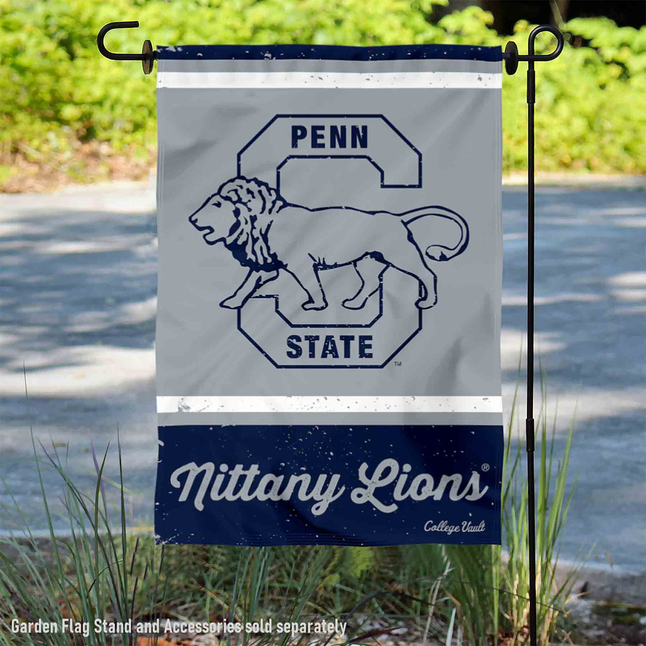 PSU Nittany Lions College Vault Logo Garden Flag - State Street Products