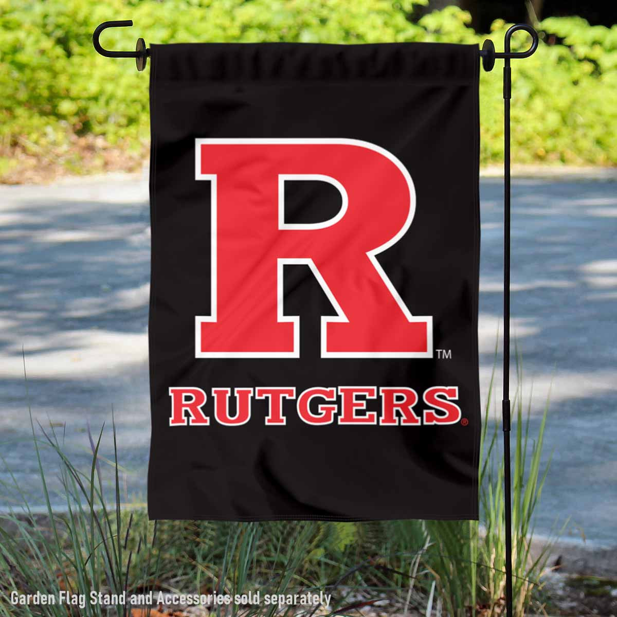 Rutgers University Double Logo Garden Flag - State Street Products