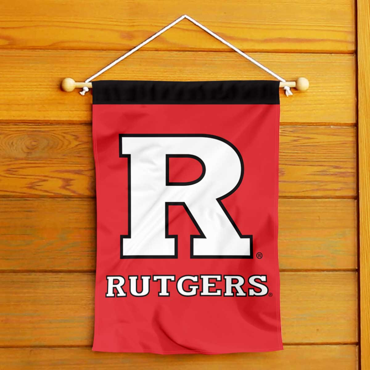 Rutgers University Double Logo Garden Flag - State Street Products