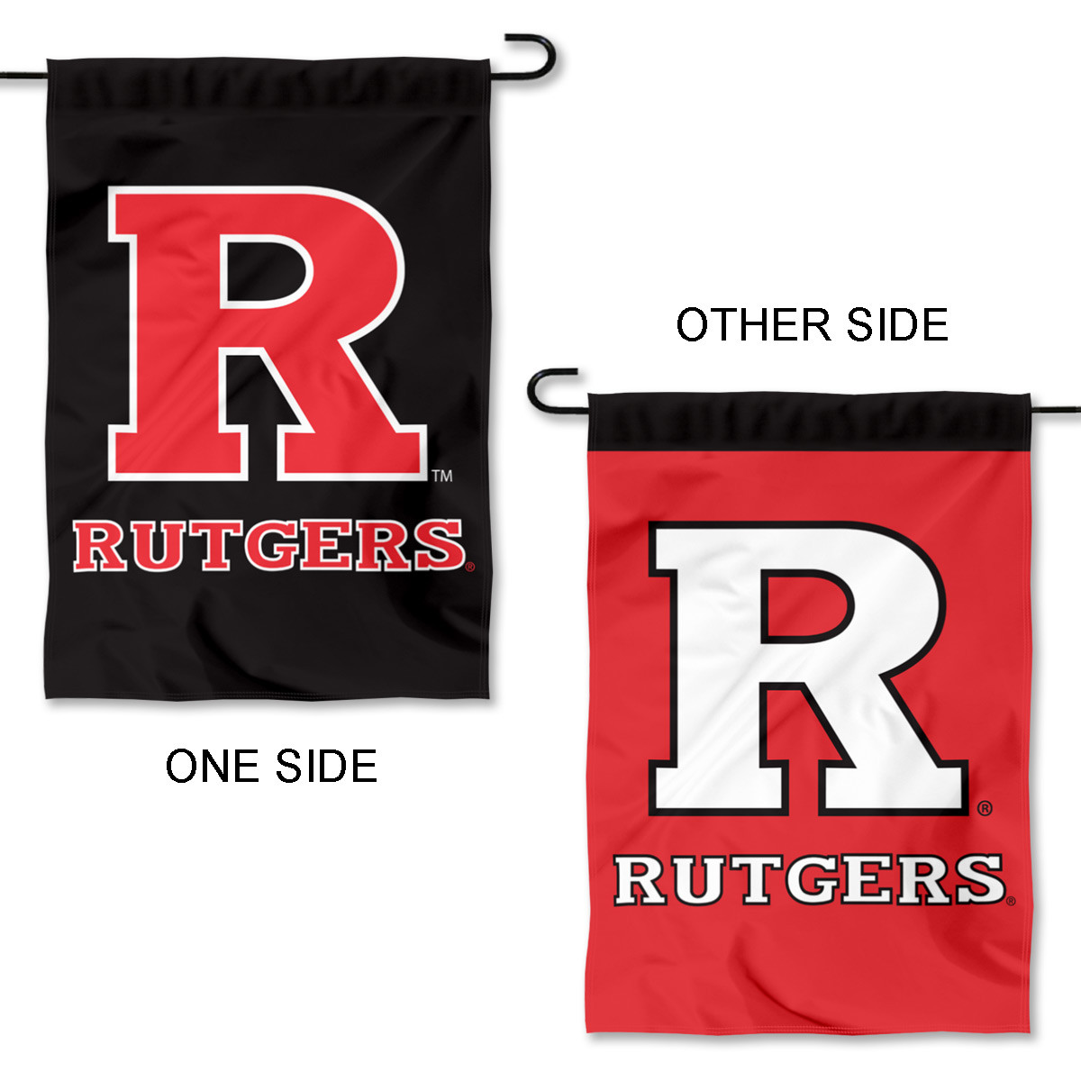 Rutgers University Double Logo Garden Flag - State Street Products