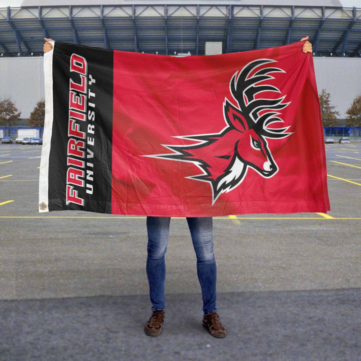 Fairfield Stags Logo Flag - State Street Products