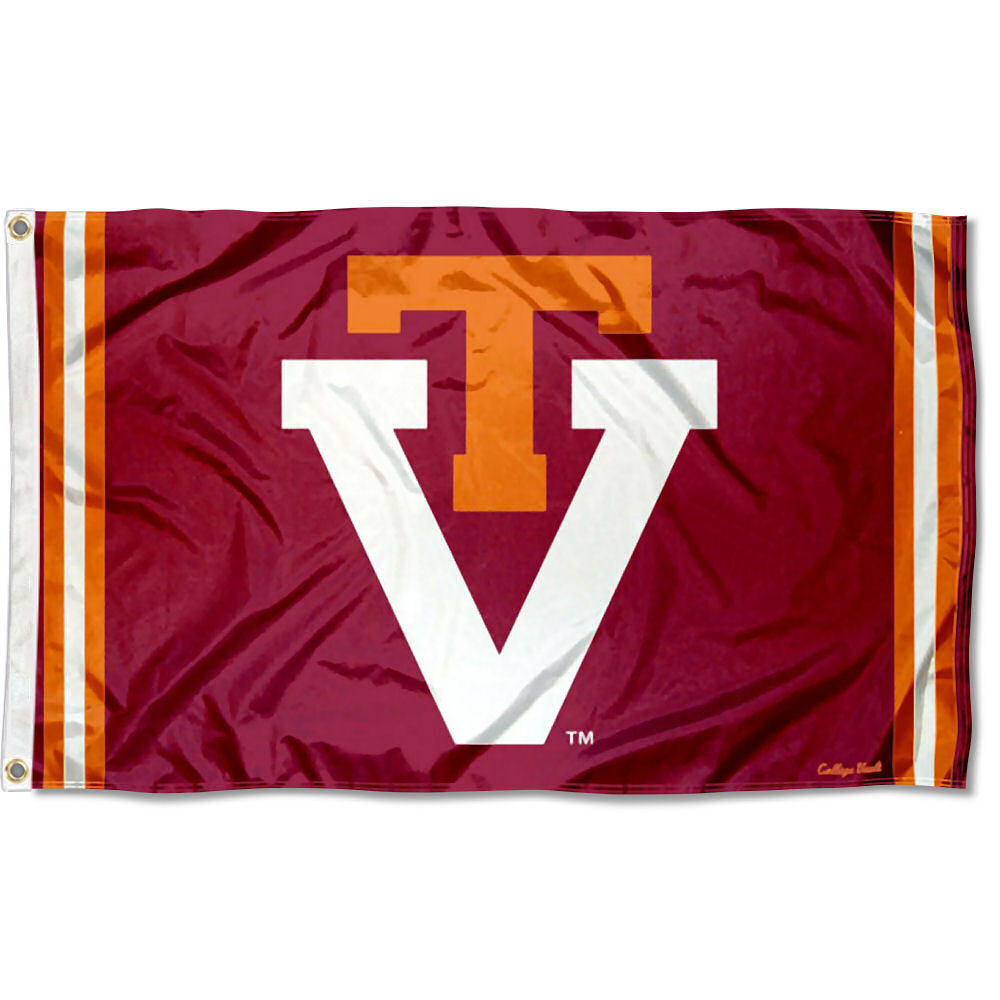 Virginia Tech Hokies Throwback Vault Logo Flag - State Street Products