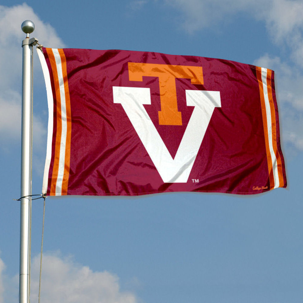 Virginia Tech Hokies Throwback Vault Logo Flag - State Street Products