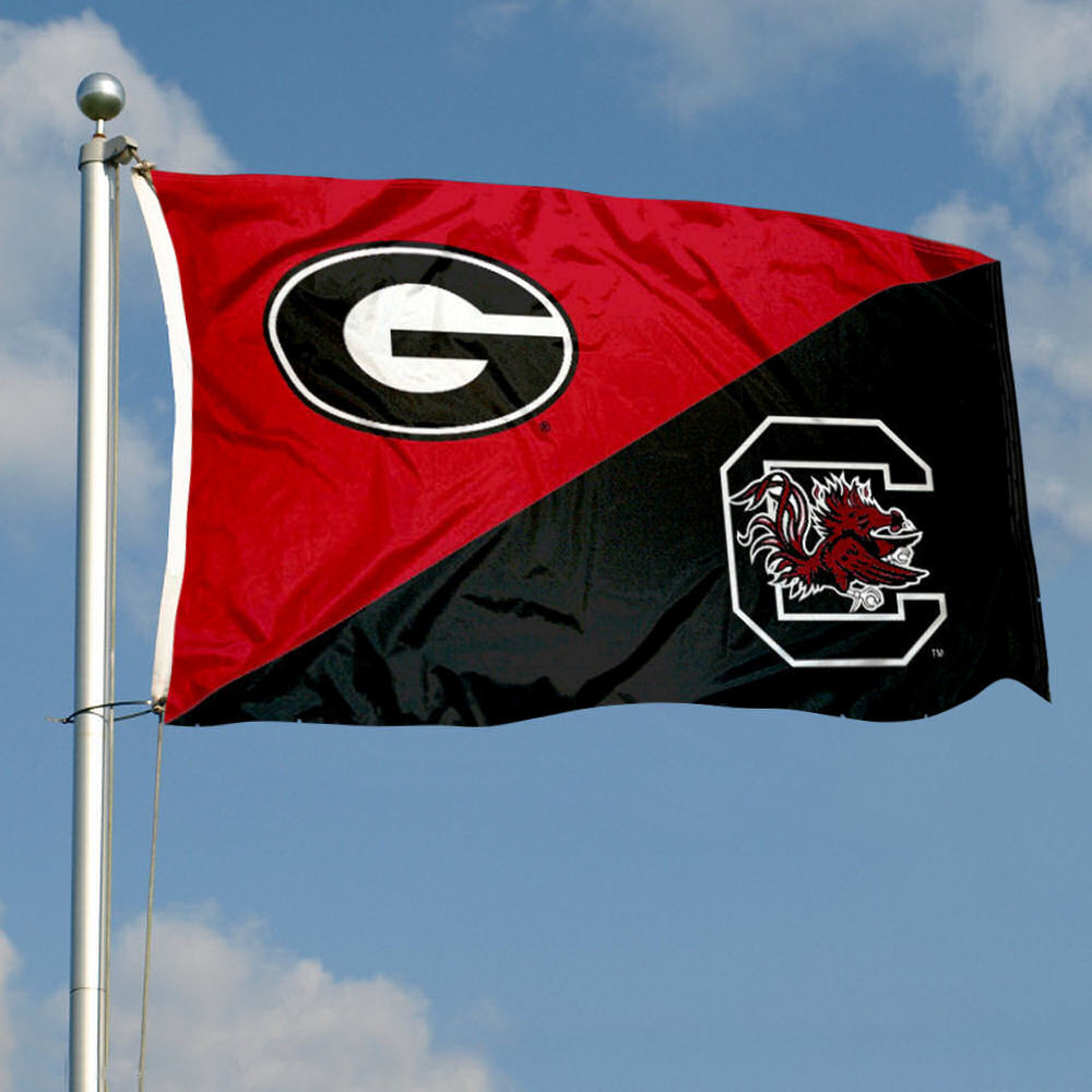Georgia vs South Carolina House Divided 3x5 Flag - State Street Products