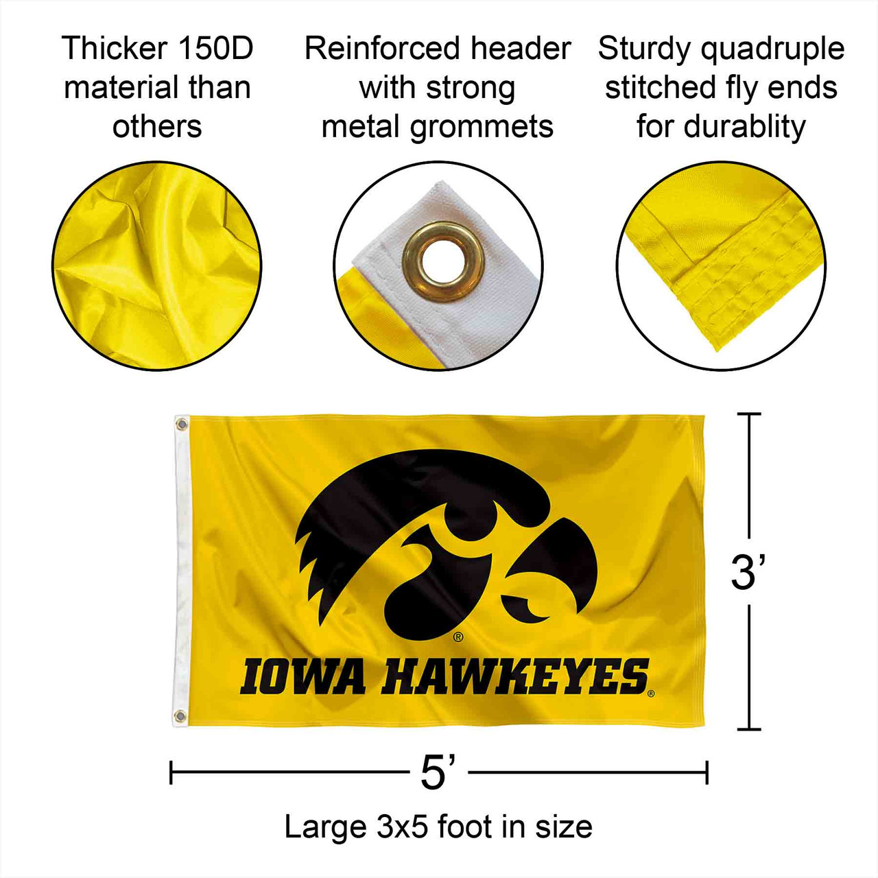 Tiger Hawk Yellow Flag - State Street Products
