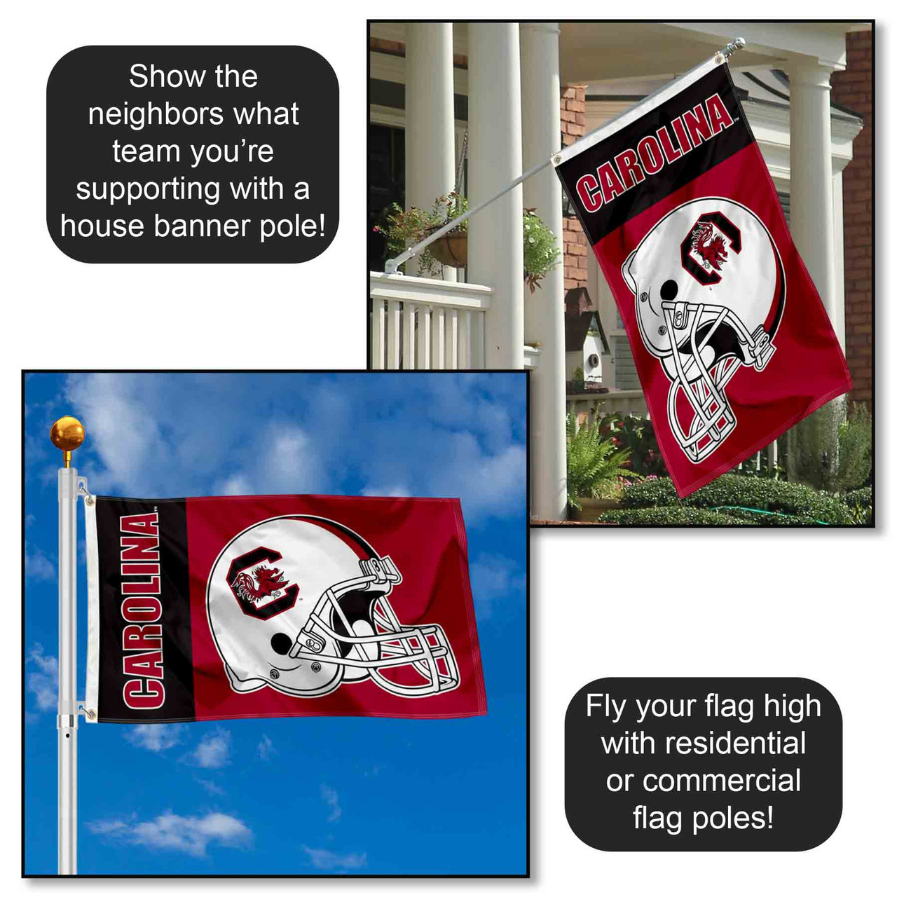 South Carolina Football Flag - State Street Products