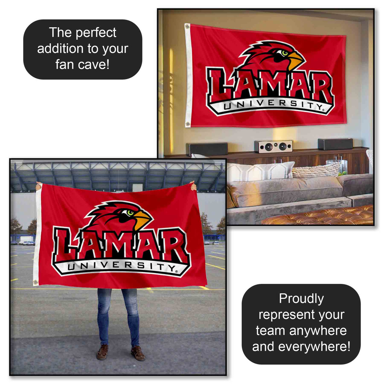 Lamar University Flag - State Street Products