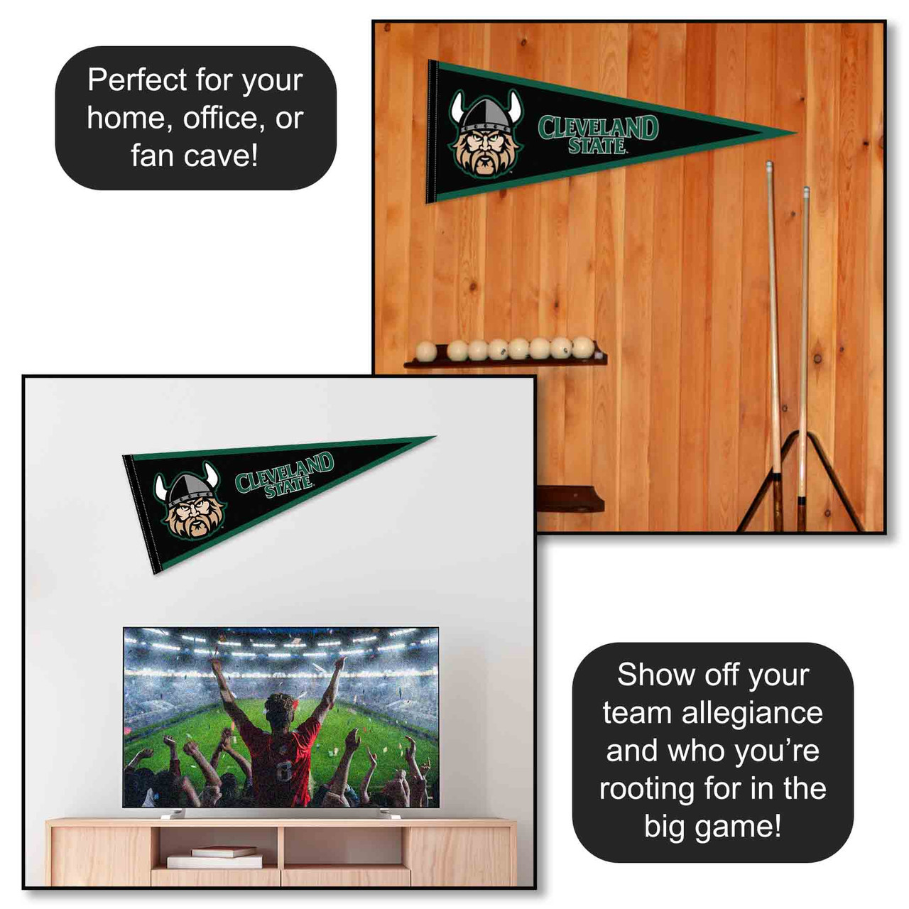 Cleveland State University Vikings Pennant - State Street Products
