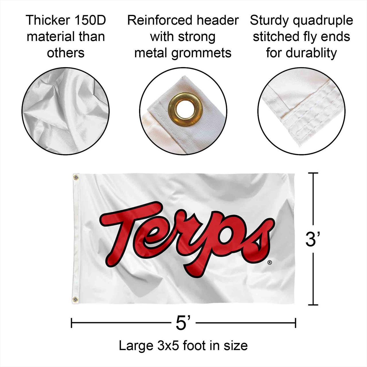 University of Maryland Terps Flag - State Street Products