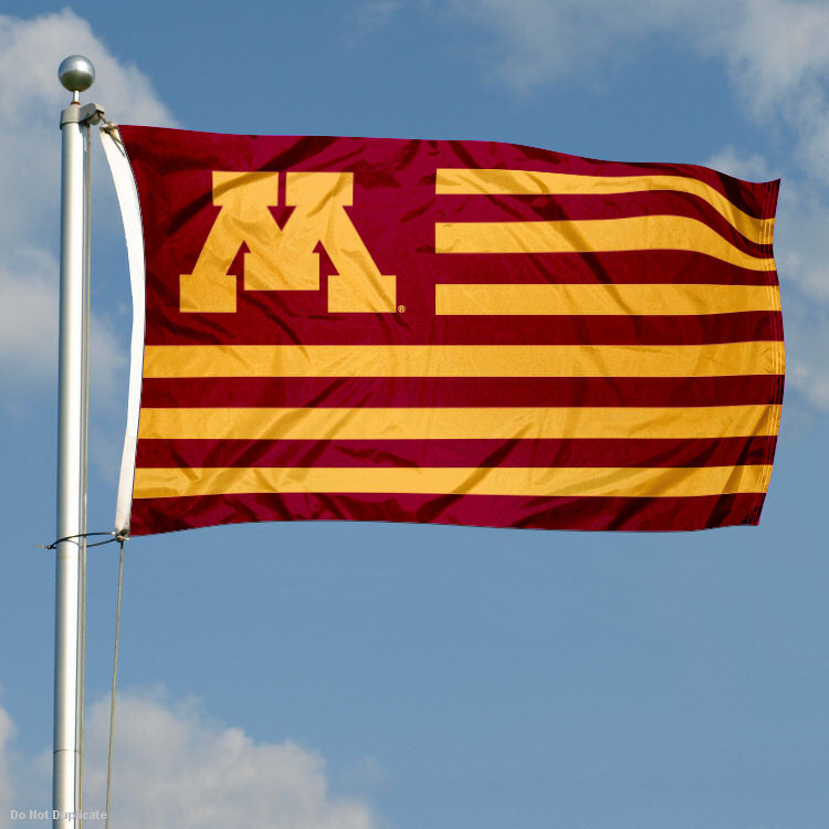 Minnesota Gophers Striped Flag - State Street Products
