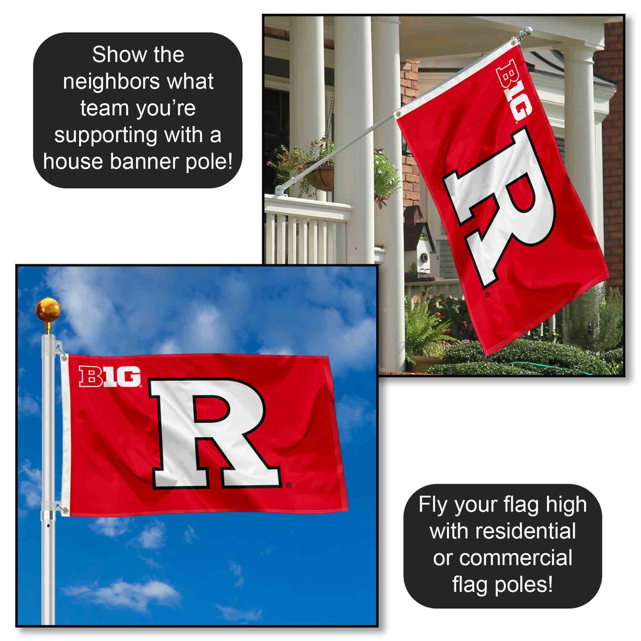 Rutgers Big Ten Flag - State Street Products