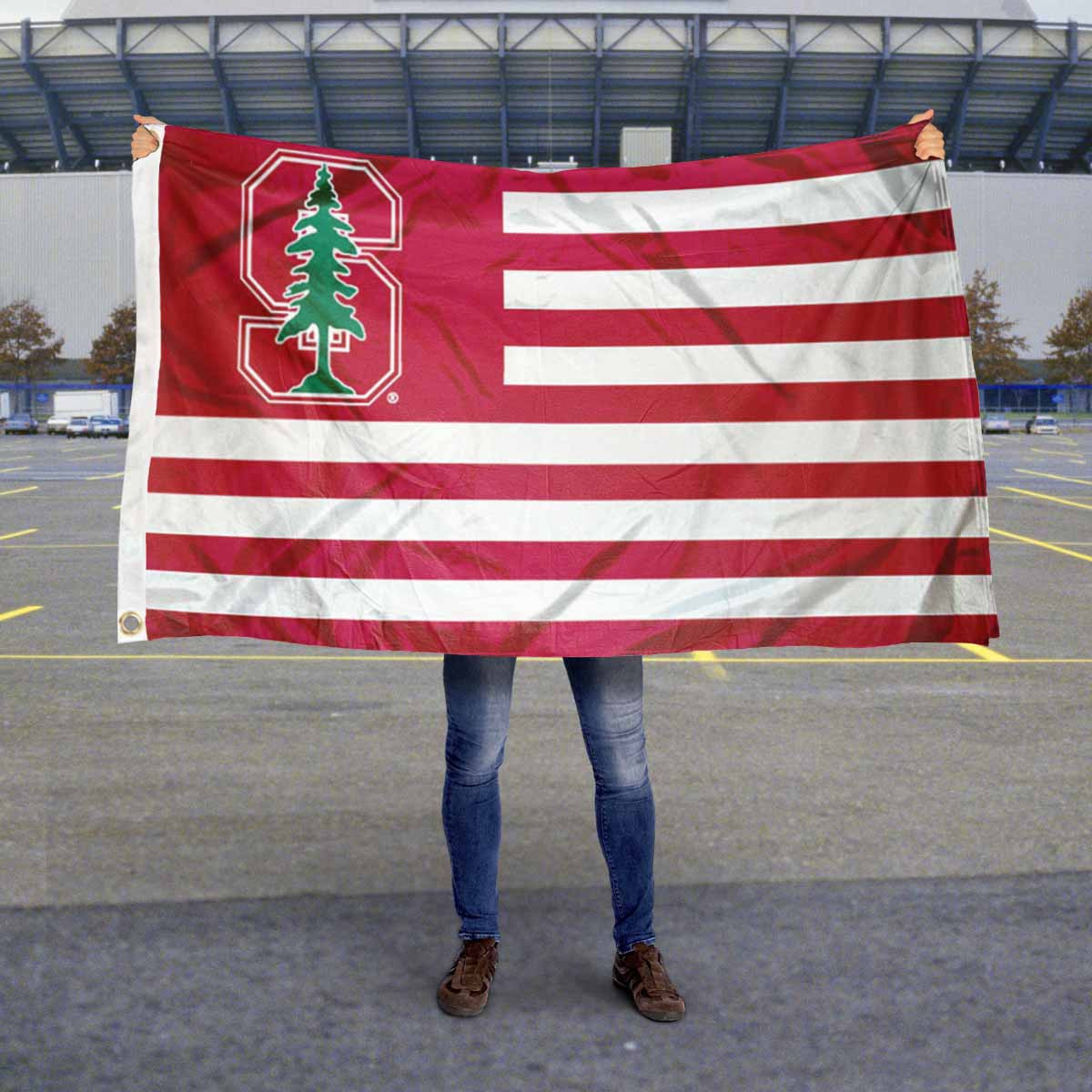 Stanford University Striped Flag - State Street Products