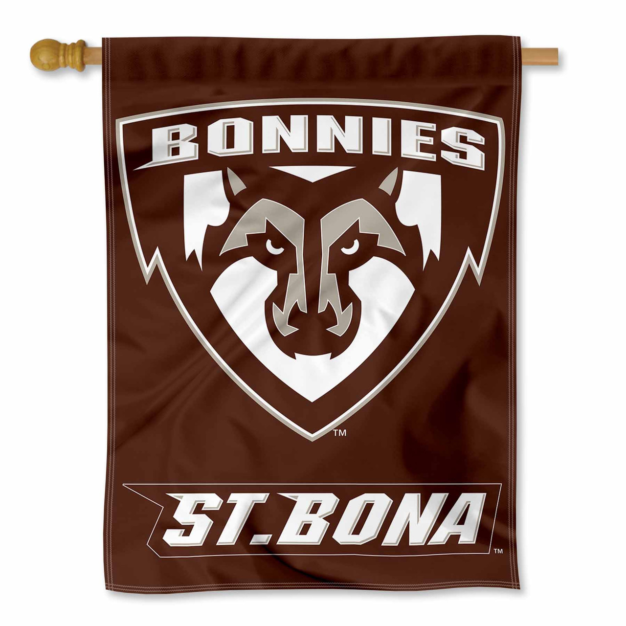 St. Bonaventure Bonnies Double Sided House Flag - State Street Products