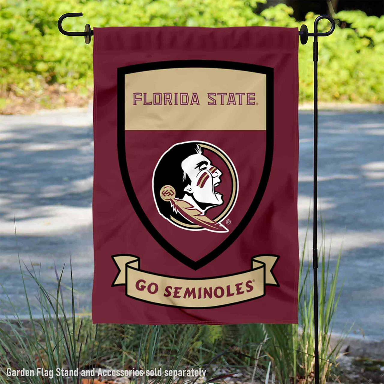 Florida State University Go Seminoles Shield Garden Flag - State Street ...