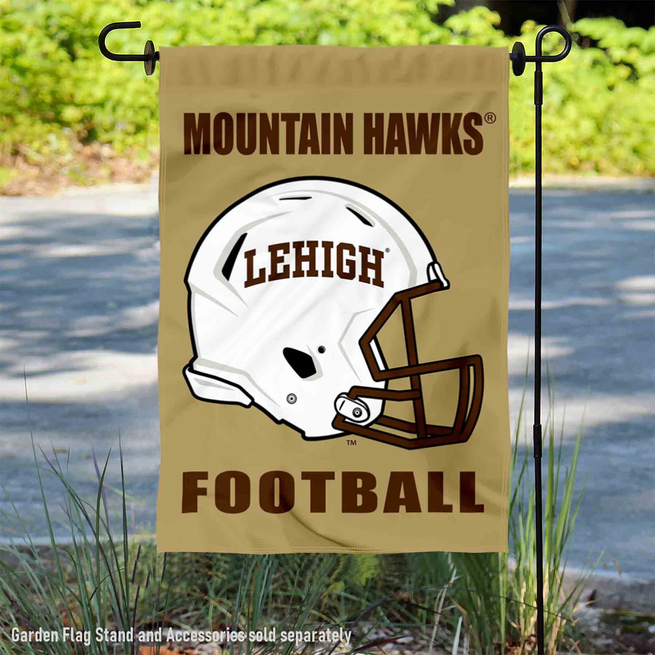 Lehigh Mountain Hawks Helmet Yard Garden Flag - State Street Products