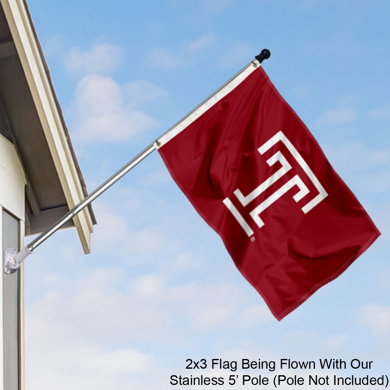Temple University Owls 2x3 Foot Small Flag State Street Products