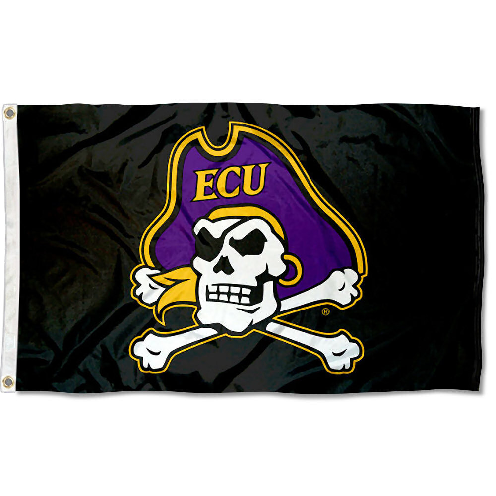 East Carolina Pirates ECU Pirate Head Flag - State Street Products