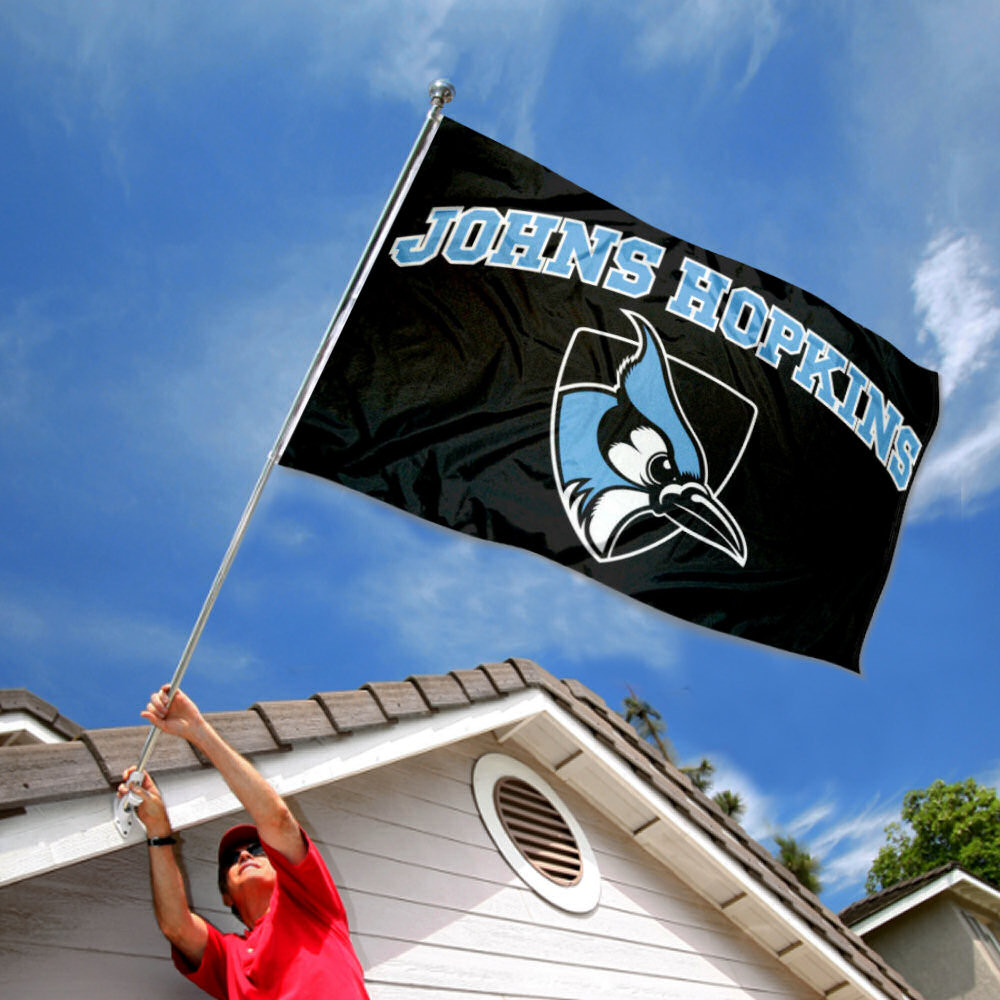 JHU Blue Jays Black Flag - State Street Products