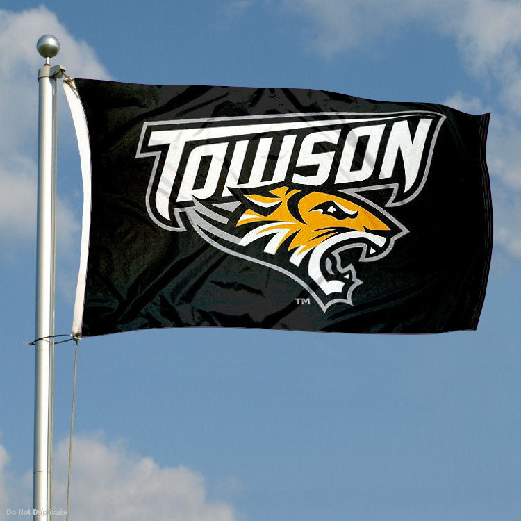Towson Tigers Primary Logo Flag - State Street Products