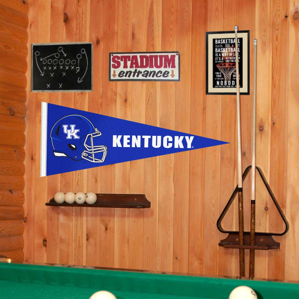 Kentucky Wildcats Helmet Pennant - State Street Products