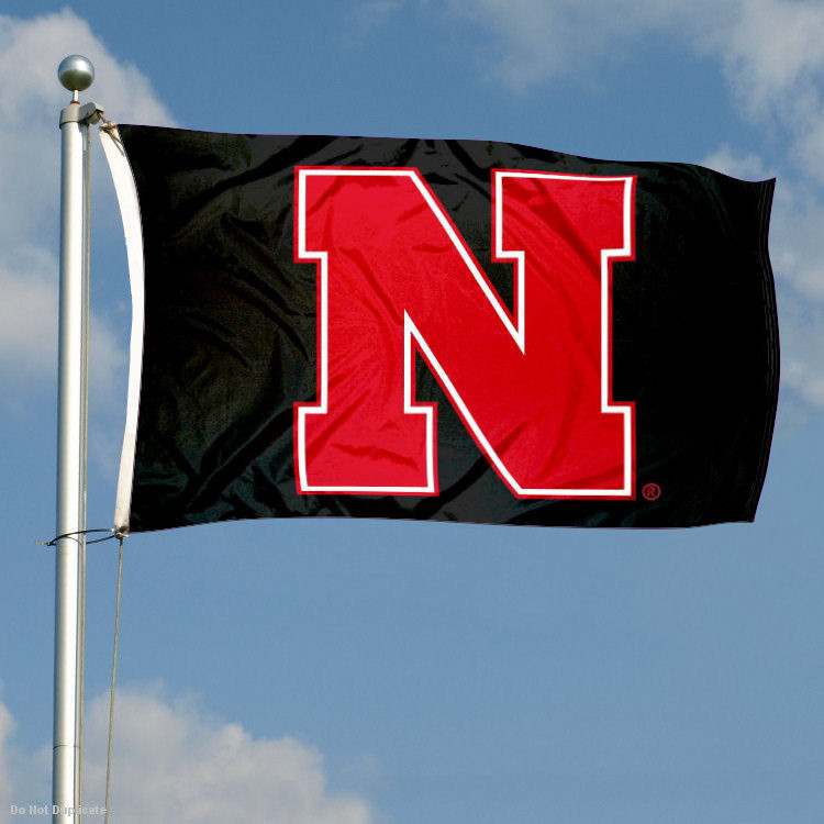 Nebraska Cornhuskers Black N Logo Flag - State Street Products