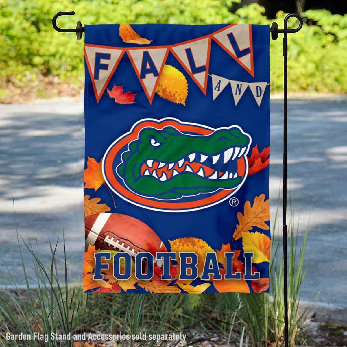 Florida Gators Fall Football Autumn Leaves Decorative Garden Flag ...