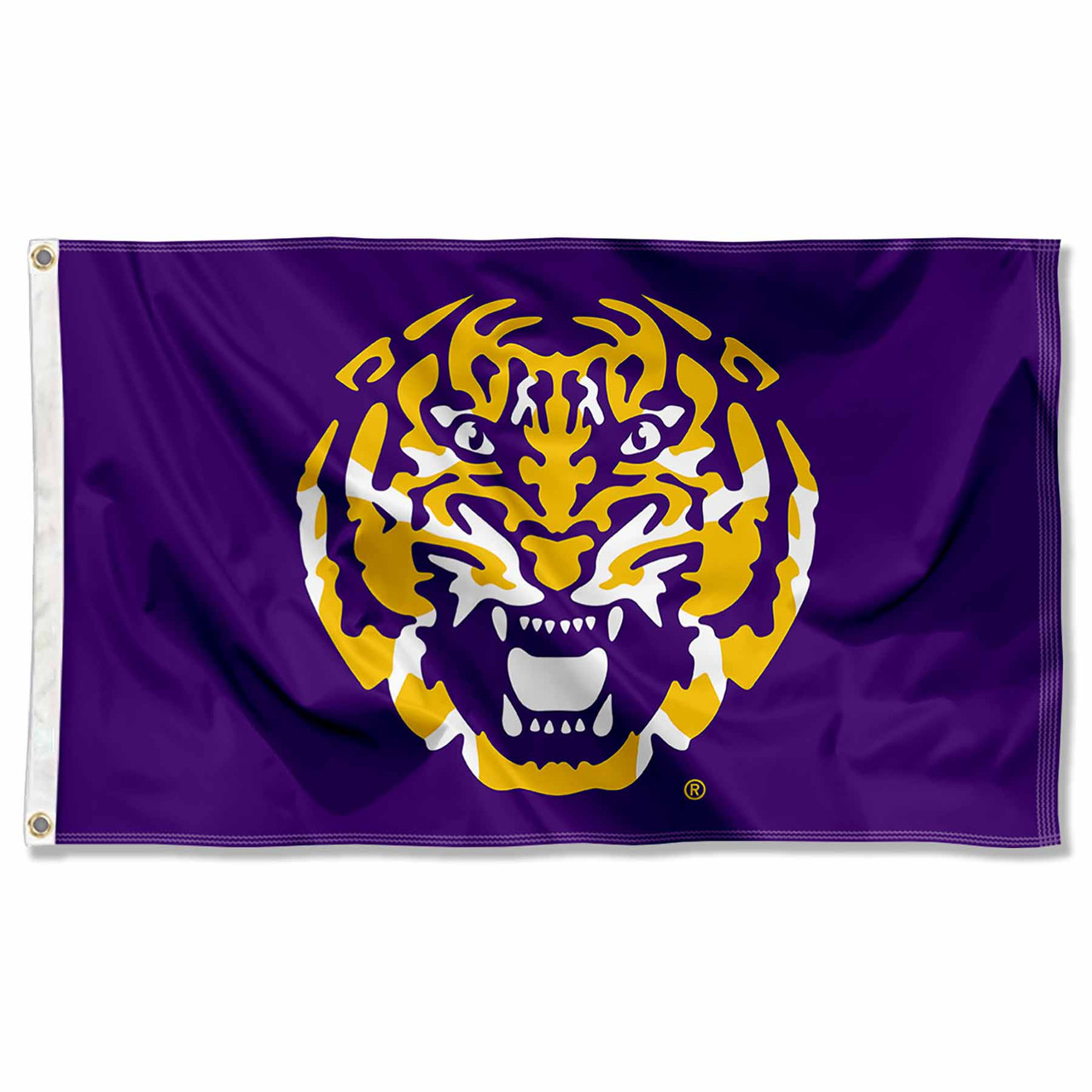 Louisiana State LSU Tigers Tiger Head Flag - State Street Products