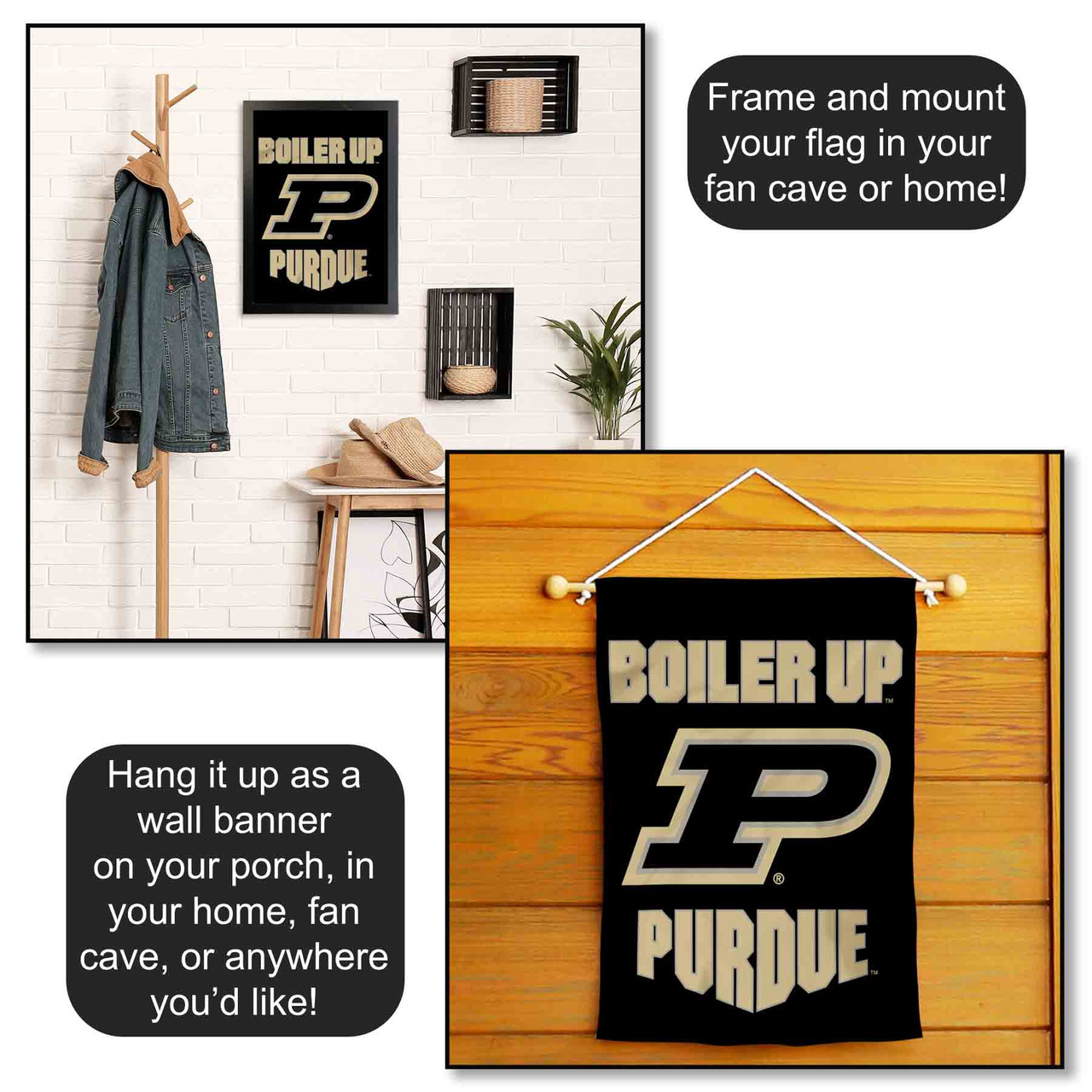 Purdue Boiler Up Garden Flag - State Street Products