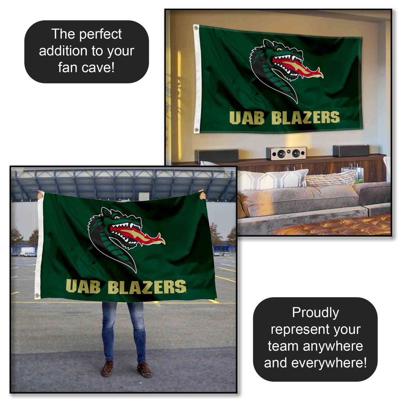 UAB Blazers Flag - State Street Products