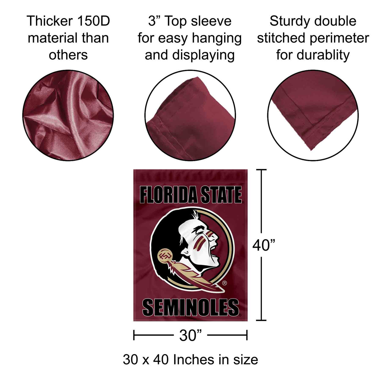 Florida State University House Flag - State Street Products