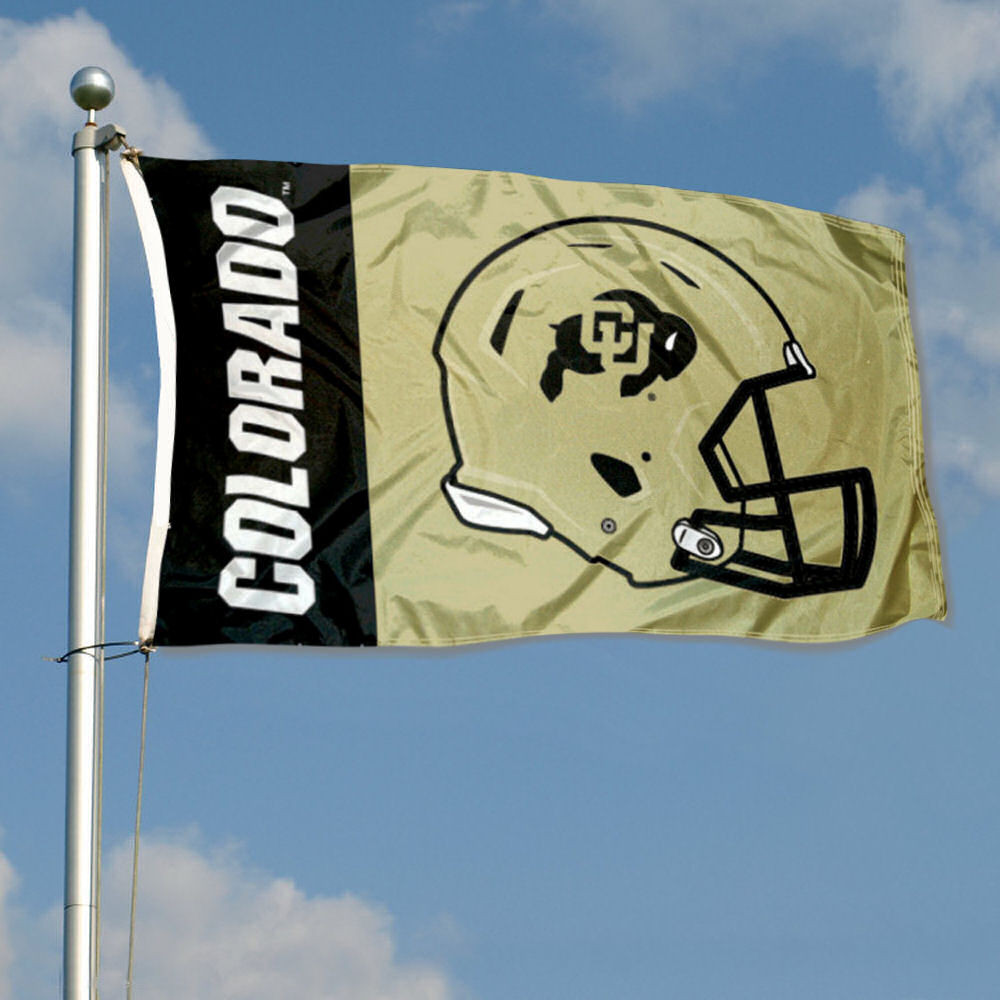 Colorado Buffaloes Football Helmet Flag - State Street Products