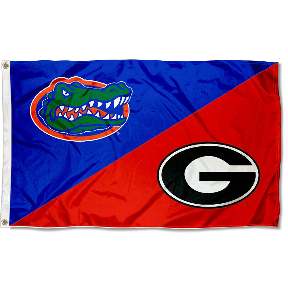 UF vs UGA House Divided 3x5 Flag - State Street Products